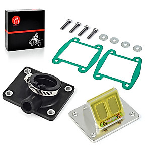 Intake Manifold Boot & Billet Aluminum Reed Valve For Yamaha Blaster 200 1988-2006 2XJ-13565-00-00 2HF-13610-01-00