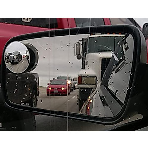 Ampper Blind Spot Mirror, 2" Round HD Glass Frameless Convex Rear View Mirror, Pack of 2