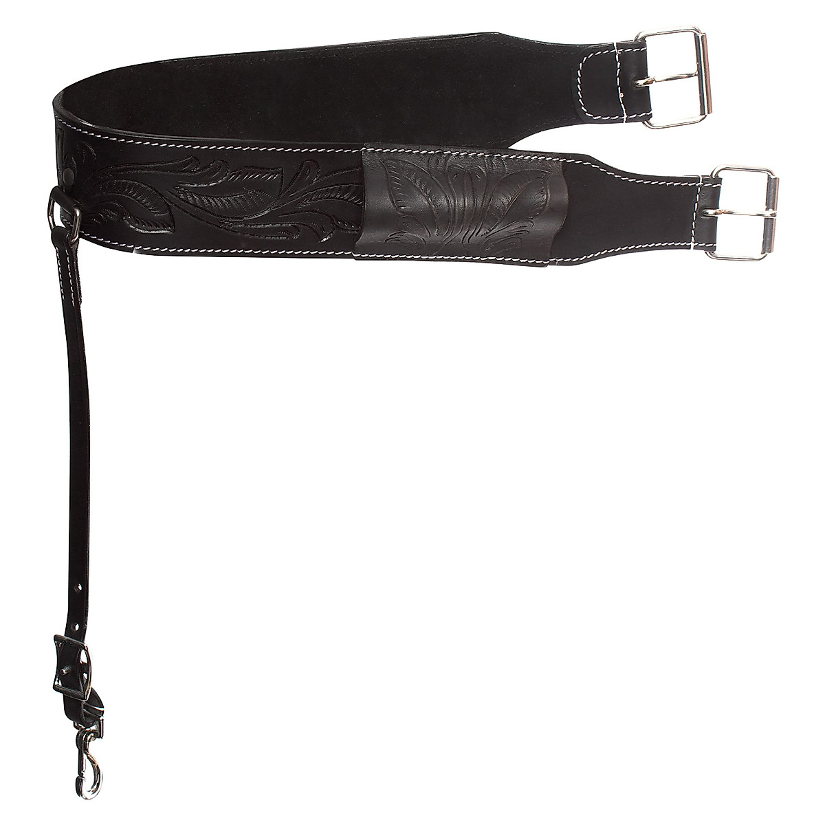 Acerugs PREMIUM WESTERN LEATHER BACK CINCH HORSE TACK DARK OIL with CONNECTOR STRAP (Standard)