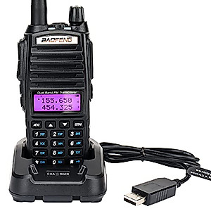 Baofeng USB Cable Battery Charger with Indicator Light for Portable Baofeng UV-82 UV-82HP UV-82L Series Two-Way Radios