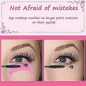 3 IN 1 Mascara Shield Lash Buddy Makeup Cosmetic Eyelash Tool Eyelash, Tool Upper Lower Eye Lash Mascara Shield Guard for Lashes Natural Look Make Up 3 Pack