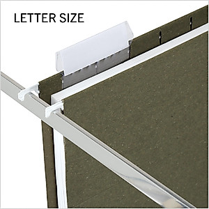 Island Hanging File Folder 1/5 Cut, Letter Size, Standard Green, 25 Count (372 1/5)