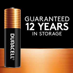Duracell Coppertop AA Batteries with Power Boost ingredients, 28 Count (Pack of 1). Re-closable pack for quick, easy access and organized storage. Double A Battery with Long-lasting Power