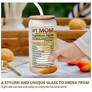 Gifts for Mom from Daughter Son - Mom Birthday Gifts, Birthday Gifts for Mom - Mothers Day Gifts for Mom, Mom Christmas Gifts - Mom Gifts, Mama Mother Gifts, New Mom Gifts for Women - 16 Oz Can Glass