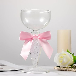 50pcs 3.5" Small Pink Bow Twist Tie Bows Mini Bows Wedding Favor Ribbon Bows for Cookie Candy Bagging Baby Shower Halloween Thanksgiving