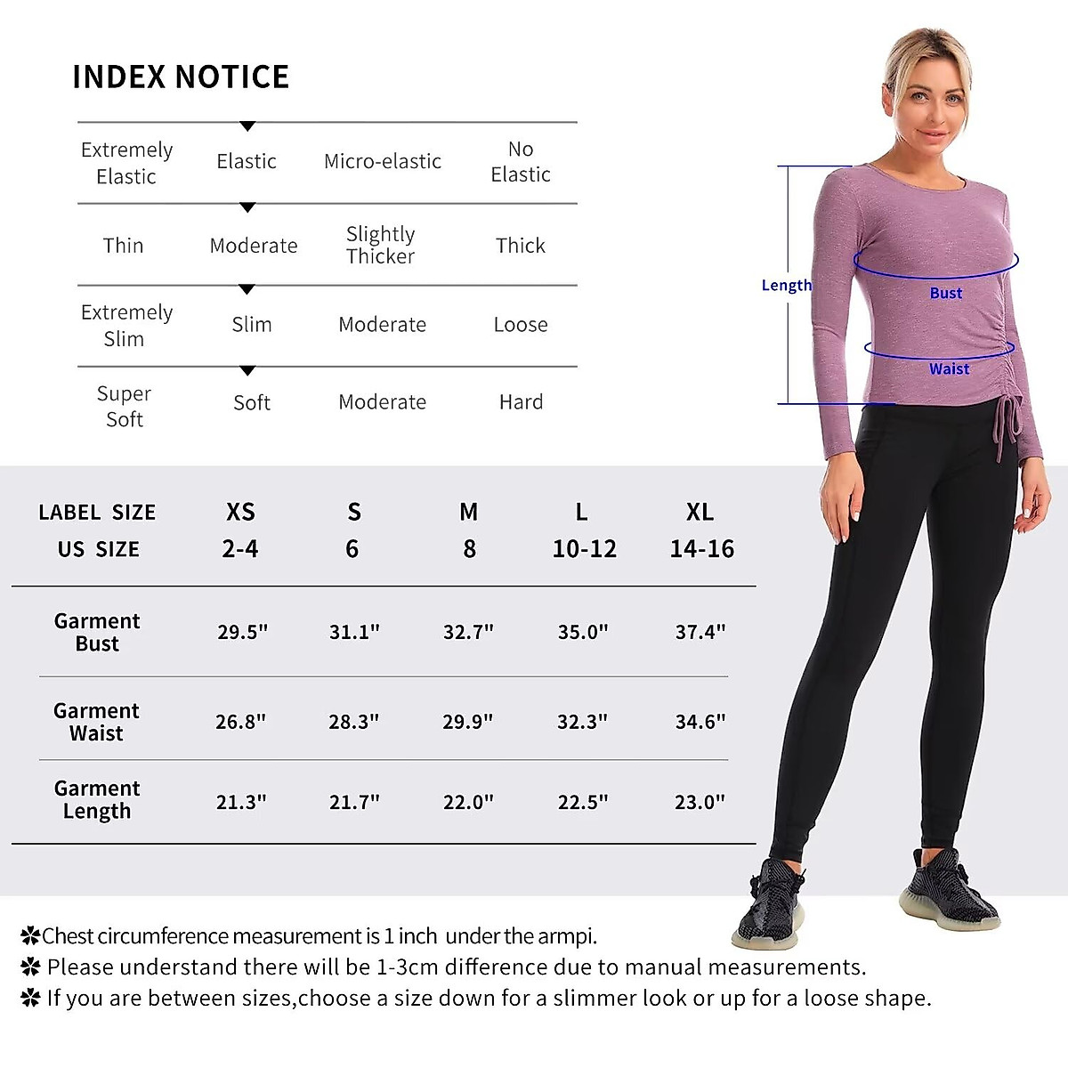 Workout Tops for Women Long Sleeve Fitted Ruched Drawstring(Mauve Heather,S)