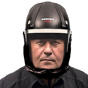 Trend Airshield Pro Full Air Circulating Face Shield w/ Ear Defenders - Complete Face and Hearing Protection Pack, AIR/PRO/D2