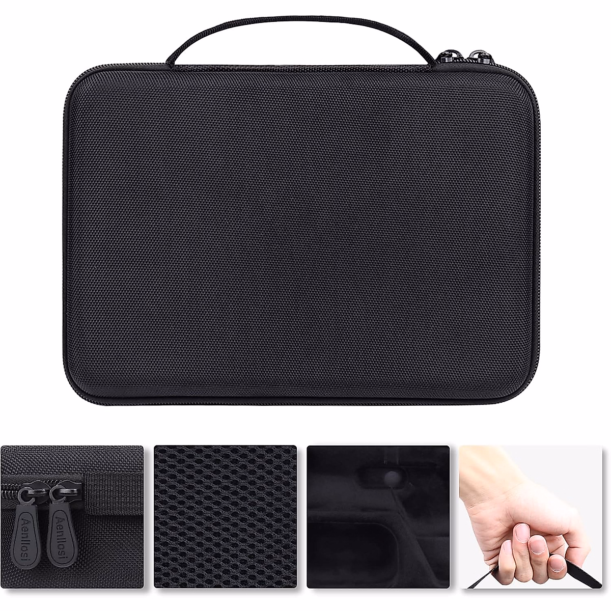 Aenllosi Hard Carrying Case Compatible with SM7B/MV7 SM7dB Vocal Dynamic Microphone for Broadcast (SM7B/MV7/ SM7dB)