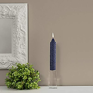 Root Candles 597220 Unscented Timberline Collenette 7-Inch Dinner Candles, 4-Count, Abyss