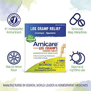 Boiron Arnicare Leg Cramps for Day and Night Relief from Cramping and Stiffness in Feet or Calves - 33 Tablets