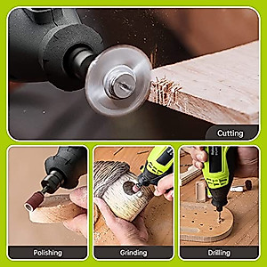 TARCHER Rotary Tool Accessories Kit 420pcs, 1/8", 3/32" and 1/16" Collets Shank Electric Grinder, Universal Fitment with Carrying Case for Cutting, Grinding, Sanding, Drilling, and Polishing