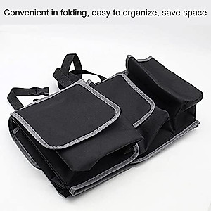 KOWMsnh Closet Mounted Storage Car Organizer Trunk Storage Backseat Trunk Organizer Car Accessories Portable Car Storage Black for Auto Hanging Seat Back Boxs