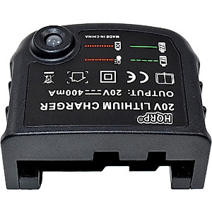 HQRP 20V Li-Ion Battery Charger Compatible with Black and Decker LC3K220 LCSSW220 LHT120 LHT2220 LHT2220B CHH2220 Trimmer Sweeper