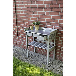 Esschert Design Garden Work Bench, Gray