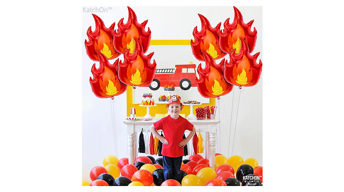 Fire Balloons for Parties | KatchOn 28 Inch Pack of 8