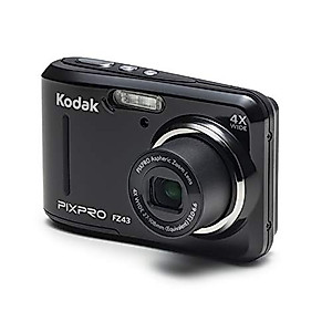 Kodak PIXPRO Friendly Zoom FZ43-BK 16MP Digital Camera with 4X Optical Zoom and 2.7" LCD Screen (Black)