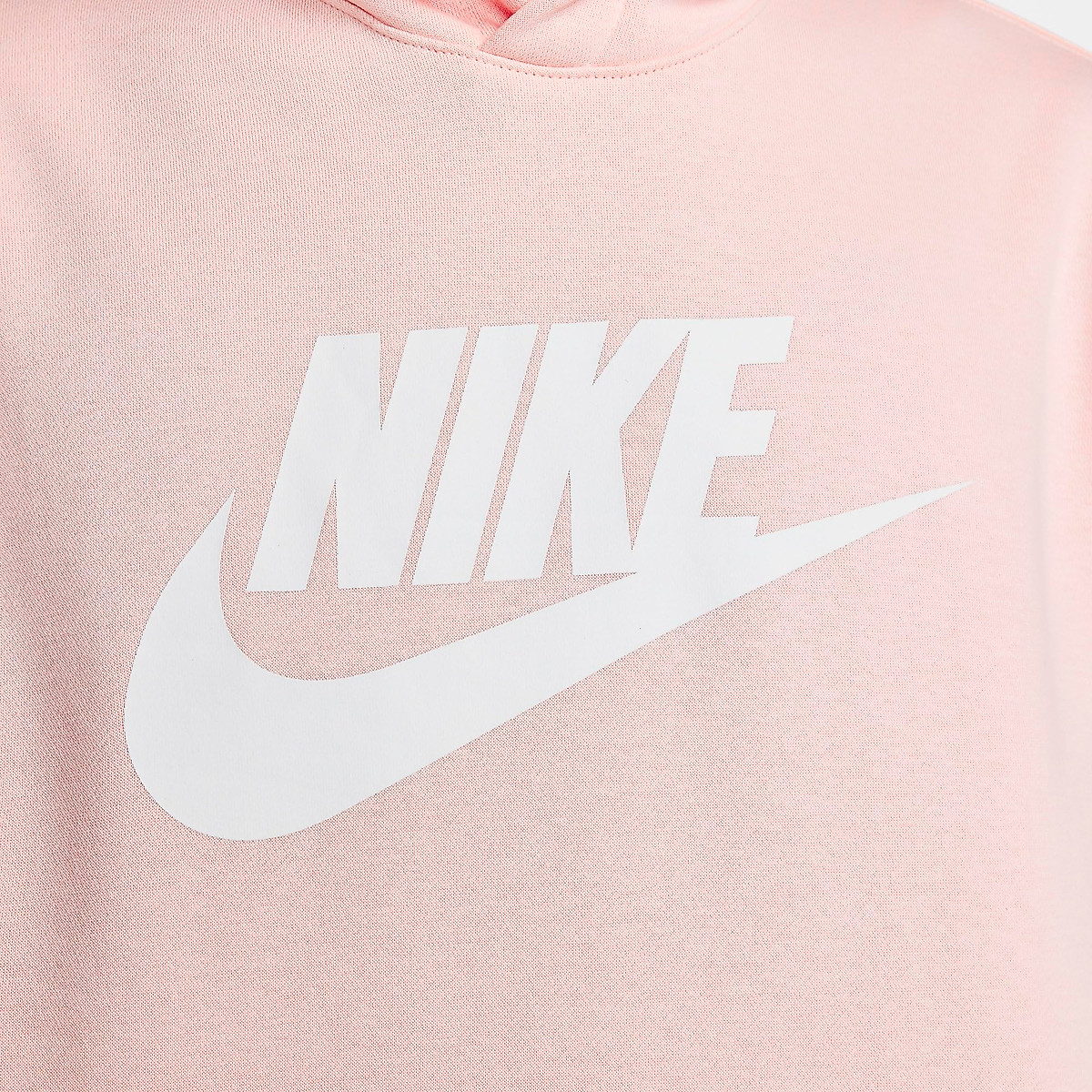 Nike Sportswear Club Fleece Men's Graphic Pullover Hoodie Size- Large Light Pink/White