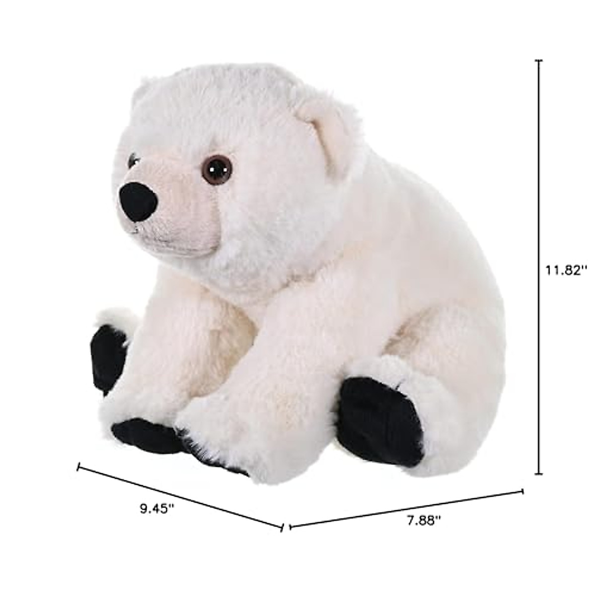 Wild Republic Polar Bear Baby Plush, Stuffed Animal, Plush Toy, Gifts for Kids, Cuddlekins 12 Inches
