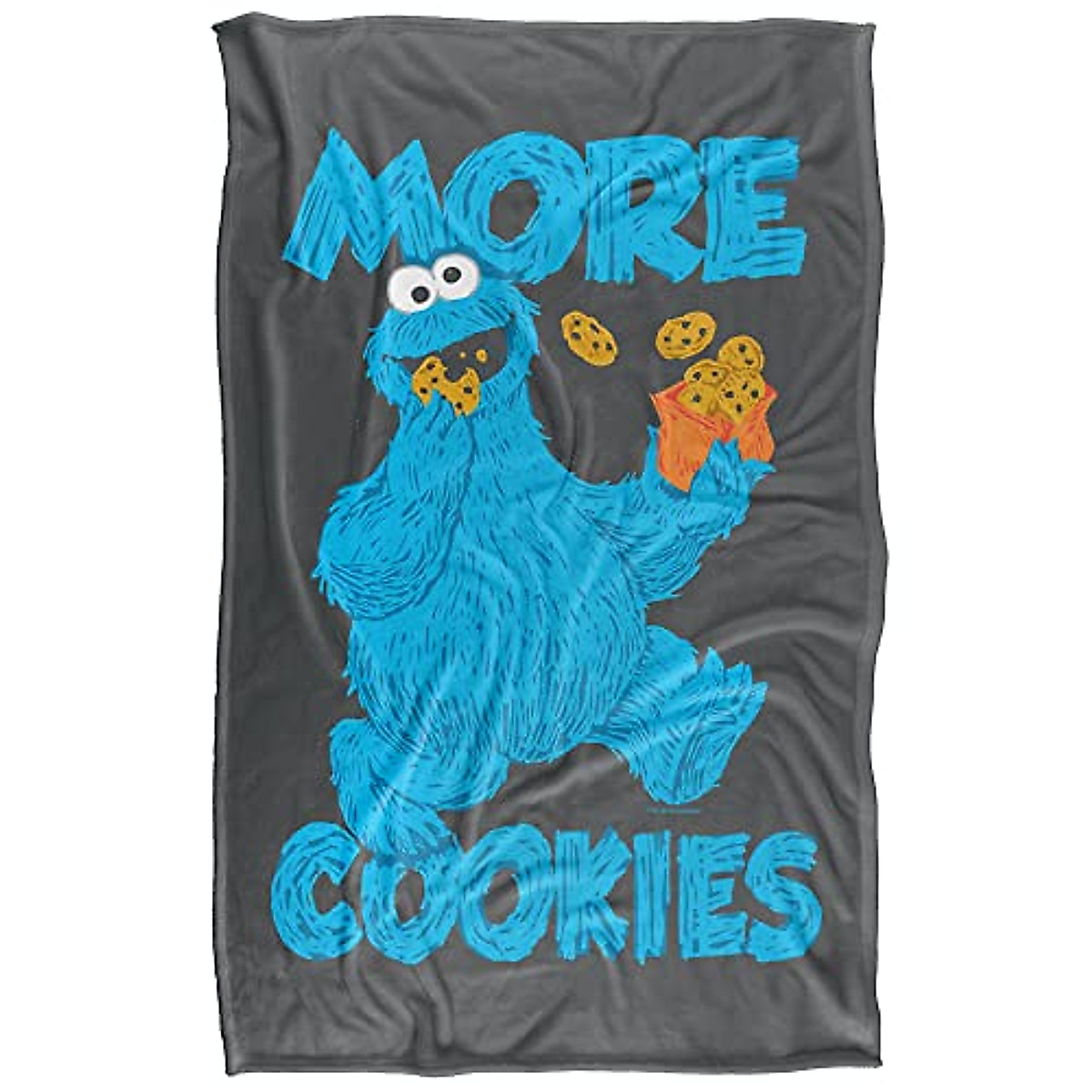 Sesame Street More Cookies Officially Licensed Silky Touch Super Soft Throw Blanket 36" x 58"