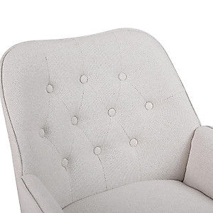 ATGHYURT Upholstered Reading Chair Armchair Velvet Sherpa Accent Chair, Comfy Lounge Chair Recliner Chair Fabric Recliner Chair Side Chair for Living Room Bedroom Office Dressing Room