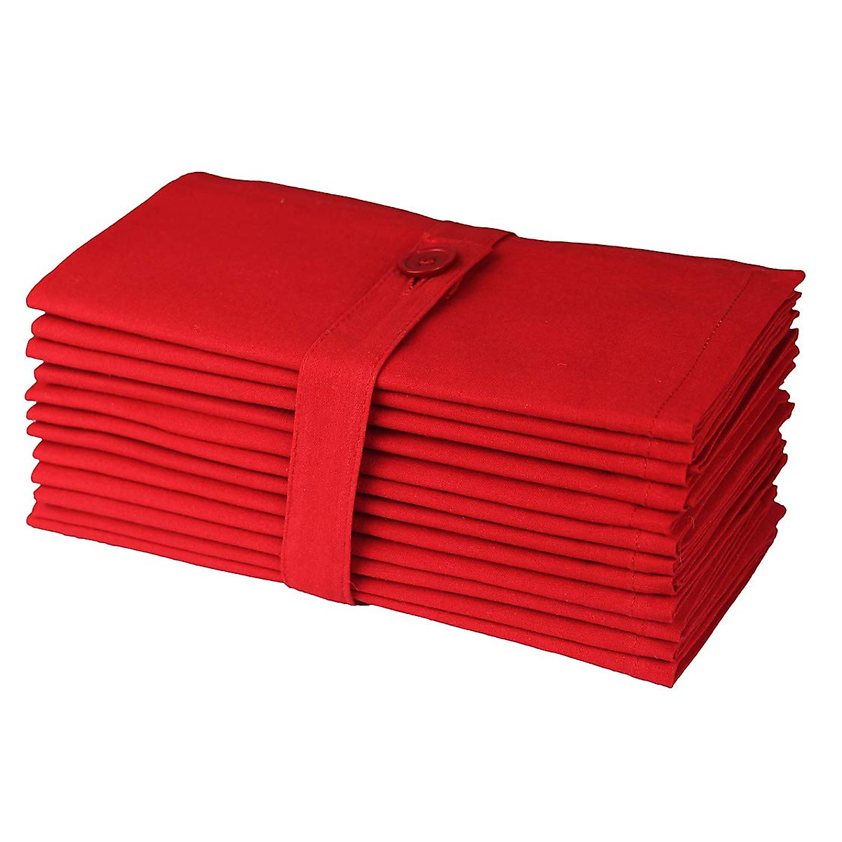 COTTON CRAFT Christmas Red Napkins -12 Pack 100% Cotton Dinner Napkins - All Year Xmas Fall Thanksgiving Celebration Party Gift Holiday Table Napkin - Soft Washable Reusable Cloth Napkin -18x18