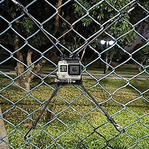 Action Camera Chain Link Fence Mount for Gopro Action Cameras - Ideal Backstop Camera Mount for Recording Baseball,Softball and Tennis Games