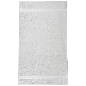 Amazon Basics Fade-Resistant Cotton Bath Towel - 4-Pack, White