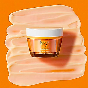 No.7 Radiance+ Vitamin C Daily Brightening Moisturizer - Face Moisturizer for Hydrating & Brightening Dull Skin - Lightweight Vitamin C Face Moisturizer (1.69 fl oz)