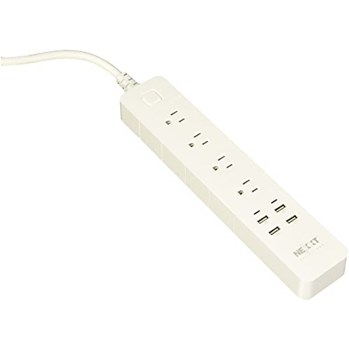 NEXXT Smart Surge Protector Power Strip with USB, 4 USB Ports and 4 Power outlets Plug Extender. Ideal for Computers, Home Theatre, Appliances, Office Equipment, Cellphones. 6ft-Power Cord