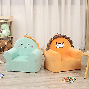 MOMCAYWEX Cuddly Toddler First Chair, Premium Character Chair, Dinosaur, 18 Month up to 3 Years