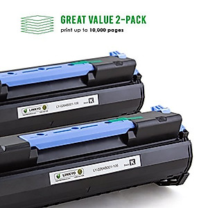 LINKYO Compatible Toner Cartridge Replacement for Canon 106 0264B001AA (Black, 2-Pack)