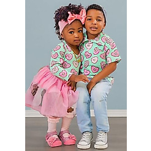 Unique Baby Boys Valentines Day Donut Hearts Polo Shirt (2t, Donut Hearts)