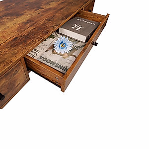 LivaSh Computer Desk with Drawers,48 inch Home Office Computer Table with Storage,Writing Gaming Sturdy Working Desk for Home Office