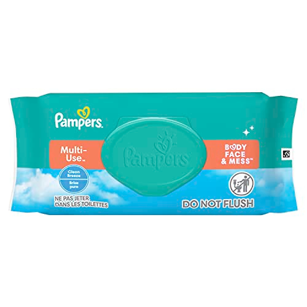 Pampers Baby Wipes Multi-Use Clean Breeze 1X Pop-Top Pack 56 Count