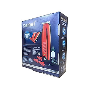 KEMEI Men's Precision Modelling DIY Hair Cutter Baldheaded Hair Beard Trimmer Professional Barber Cordless Hair Clipper Machine Rechargeable Hair Trimmers