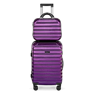 Feybaul Luggage Set 2PCS Suitcase PC+ABS Carry On Luggage with Spinner Wheel