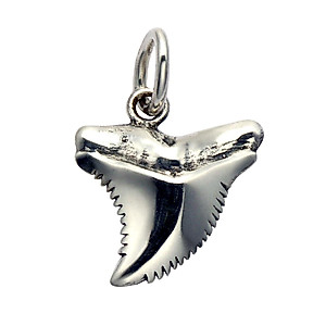 Wild Things Sterling Silver Shark Tooth Pendant/Charm