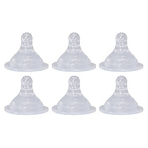 Food Nipples, Wide Mouth 10pcs Reduces Colic Babysafe Nipples to Replace