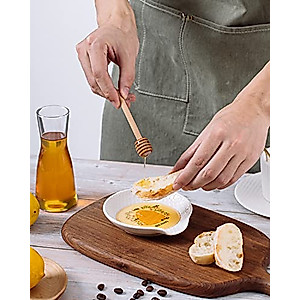 Yoeuen Spoon Rest for Stove Top 1pcs, Ceramic Spoon Holder for Countertop, White Cute Spoon Rest for Kitchen Counter, Bee Farmhouse Coffee Spoon Holder for Stove Top, Cooking & Counter Protection