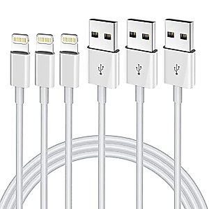 iPhone Charger 3FT, [Apple MFi Certified] Lightning Cable Original 3Pack USB Fast Charging Data Sync Cord Compatible with iPhone 13/12/11 Pro Max/XS MAX/XR/XS/X/8/7/Plus/6S/6/SE/5S（3FT）