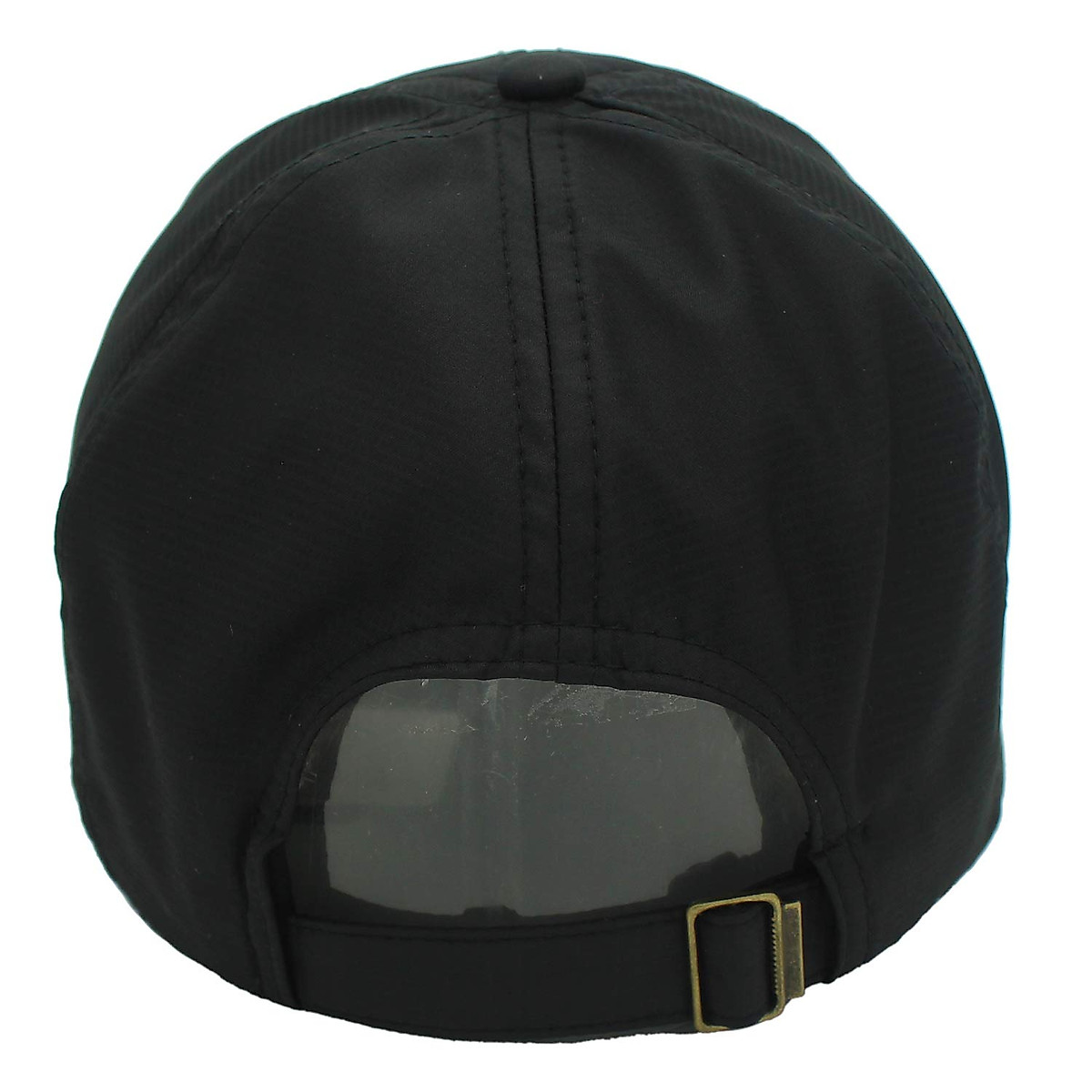 Waterproof Quick-Drying Baseball Cap Foldable Sun Hat Unisex Man Woman Outdoor Sport Camping Tennis Golf Caps Hats (Black)