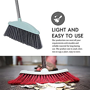 Zerodeko Trash Sweeping Brooms Garbage Cleaning Broom with Metal Handle Garbage Cleaning for Home Kitchen Office Indoor Outdoor