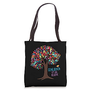 Genealogy, It's All Relative Shirt, funny family genealogist Tote Bag