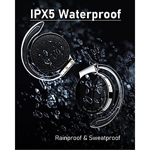 bluetooth headset open ear headphones bluetooth workout headphones wireless bluetooth earphones for sport IPX5 waterproof headphones noise cancelling headphones with microphones 13-Hours battery life