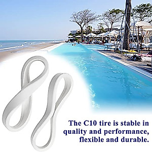 Funmit Pool Cleaner All Purpose Tire Replacement Part Compatible with Polaris 280 360 180 380 C10 C-10 Pack of 3