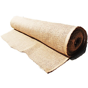 Burlap Fabric roll | 40" Wide x 75 feet long-roll |Great for Garden raised bed liners,Edging,Erosion control,Weed Barrier, Aisle runner plant cover tree wrap, 25 yards rolls x 40-inch