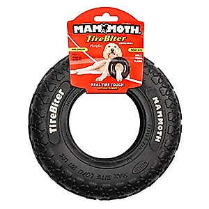 Mammoth TireBiter Originals - Natural Rubber Dog Toys - Dog Toys for Extra Long Interactive Play - Strong Chewer Toys for Dogs - Medium, 8”