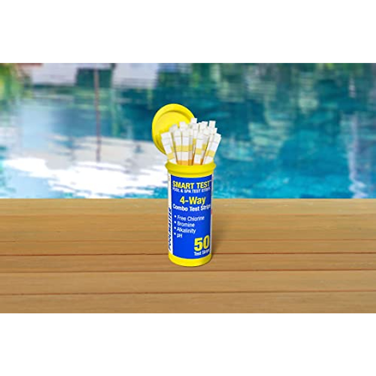 Poolmaster 22211 Smart Test 4-Way Pool and Spa Test Strips - 50ct