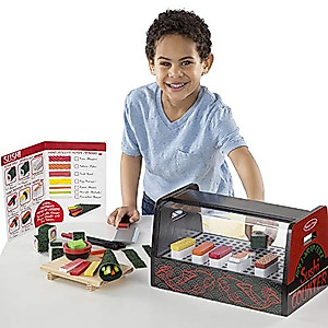 Melissa & Doug Roll, Wrap & Slice Sushi Counter Toy