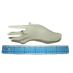 RB Gems Sterling Silver 925 Ring GENUINE JADE and GENUINE GEMSTONE 3.50 Carats with RHODIUM-PLATED Finish (Pink, 9)